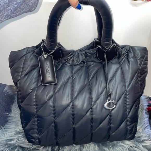 Coach | Bags | Coach Iris Nylon Quilted Tote | Poshmark